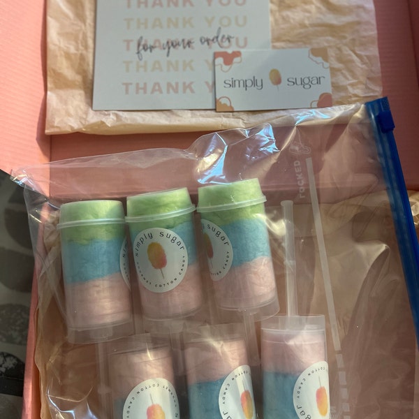 Push Pop Cotton Candy Party Favors Gourmet Cotton Candy Birthday Party ...