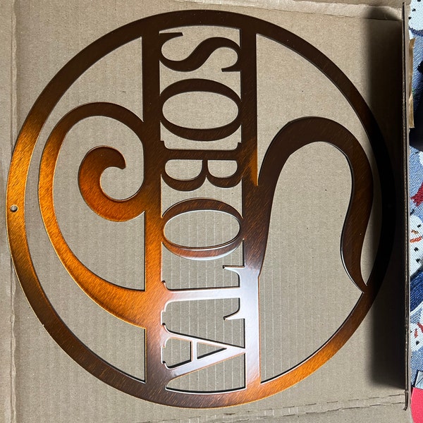 Custom Metal Last Name Letter Signs | Monogram Wall Decor | Metal Wall ...