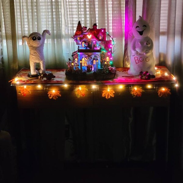 Black Vine Fairy Lights Gothic Wedding Table Decor Garland Dark ...