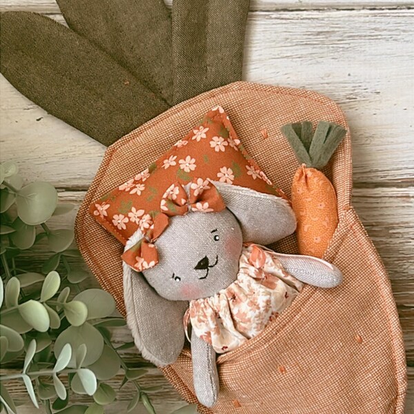 Bunny Rabbit PDF Sewing Pattern, Tutorial and Video - Diy Doll Patterns ...