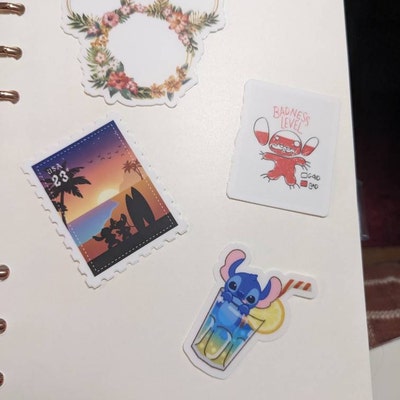 Stitch Lemonade Transparent Disney Laptop Stickers/ Tropical Lilo Ohana ...