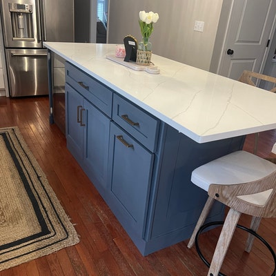 7ft Grey Kitchen Island Without Counter Top available for Custom - Etsy