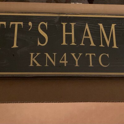 Custom Ham Radio Sign, Ham Radio Sign, Ham Radio, Wood Ham Radio Sign ...