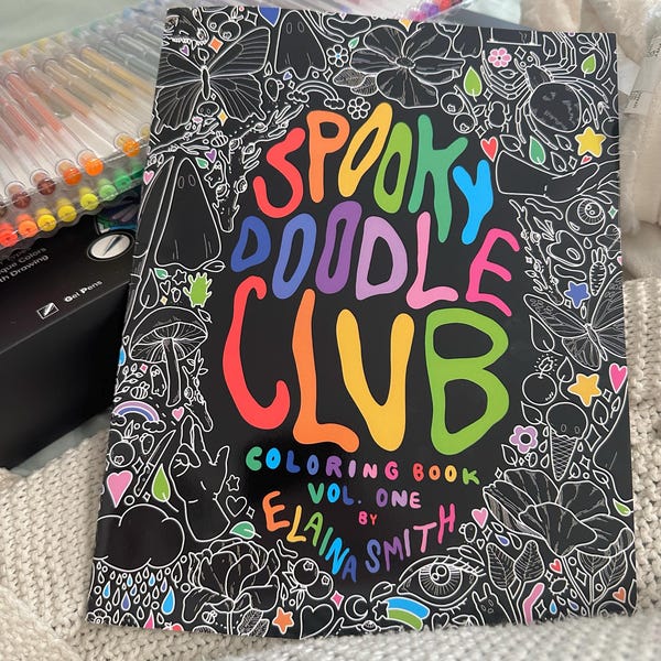 SPOOKY COLORING BOOK - (50% off - Please Read Listing) Adult Coloring ...