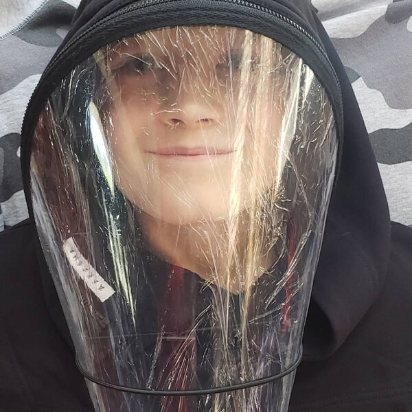 Face Shield Reusable Hood ,shield Mask , Anti Fog Adults, Face Hood ...