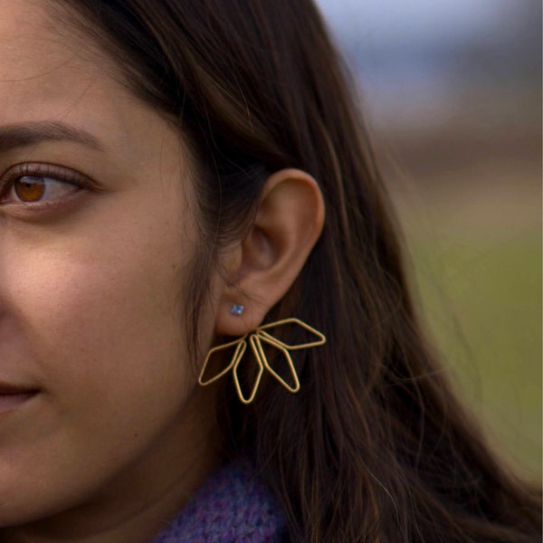 ZIGGY Earrings Abstract Wire Statement Earring Handmade, Statement ...