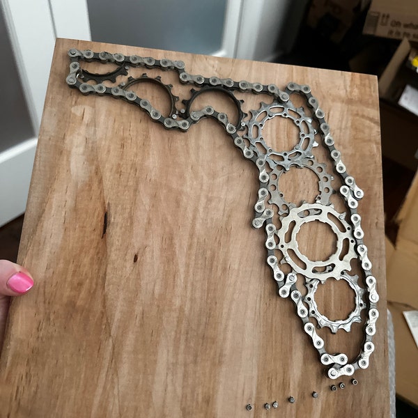 Bicycle Chain State Outline - Etsy