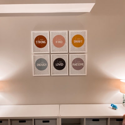 Daily Affirmations Poster, Set of 6 Prints,positive Affirmations for ...