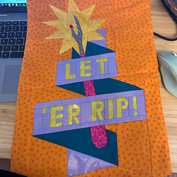LET 'ER RIP! Banner Pdf Pattern - Etsy