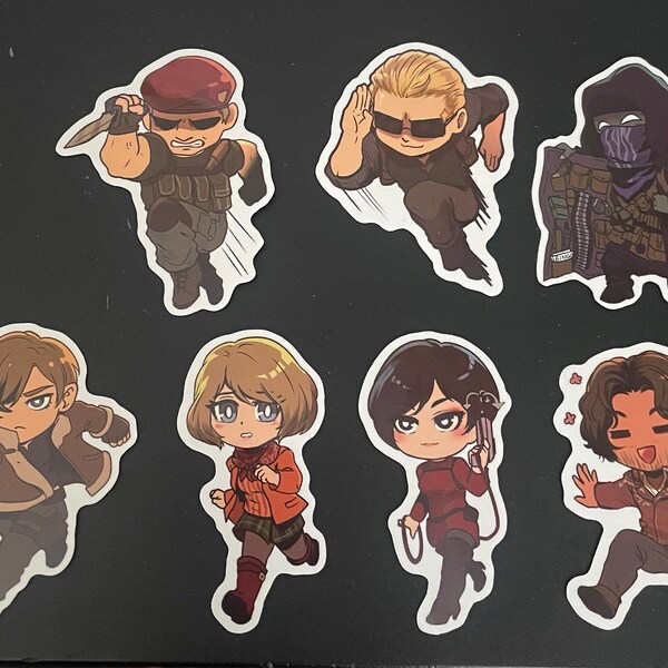 BIOHAZARD 4 FANMADE Mini Sticker Pack バイオハザード 4 ミニーステッカーパック - Etsy