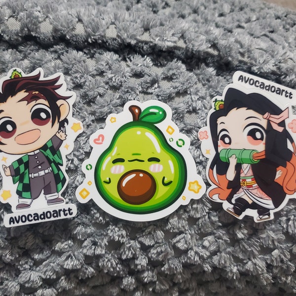 Anime Demon Sticker: Anime Sticker, Motion Anime, Chibi Sticker, Kawaii ...