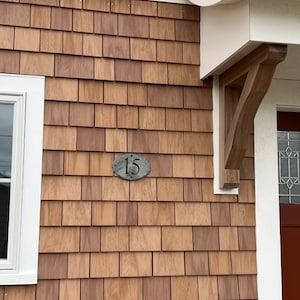 ADDRESS SIGN carved Stone House Number / Marker Plaque / Slate ...