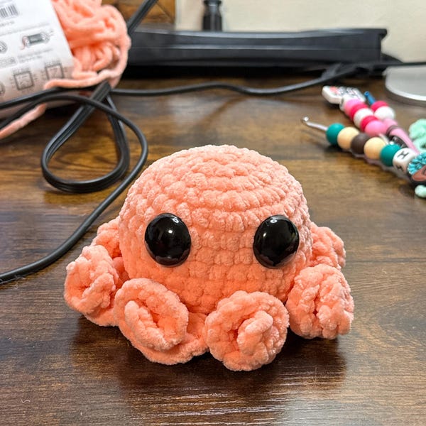 Pdf-octoplushie Rattle No Sew Crochet Pattern With Crochet Eye ...
