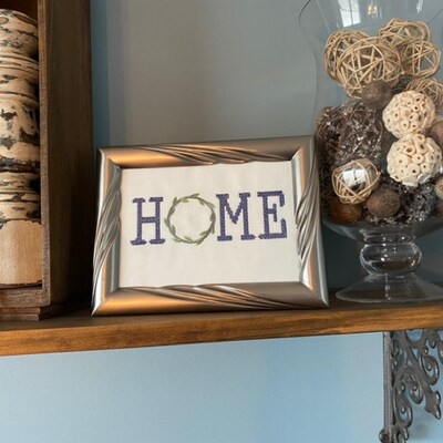 Simply Blessed Frame With Branch Machine Embroidery - Etsy