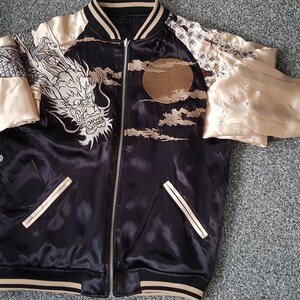 Embroidered Tiger Jacket, Japanese Yokosuka Jacket, Vintage Embroidered ...