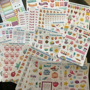 49 Cute MINI Work Reminder Planner Stickers - Etsy