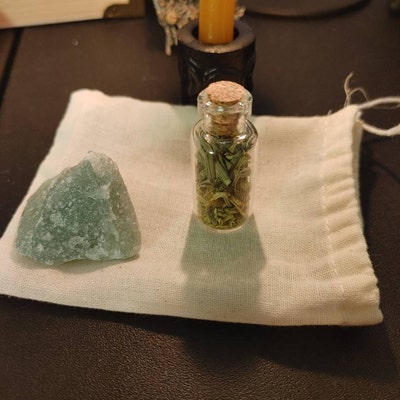 Success Spell Pouch Charm Kit Includes, Spell Bottle, Candle, Herbs ...