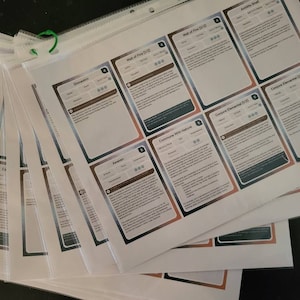 Dnd Wizard Spell Cards, Custom 5th Edition Character Spell Cards, 5e ...