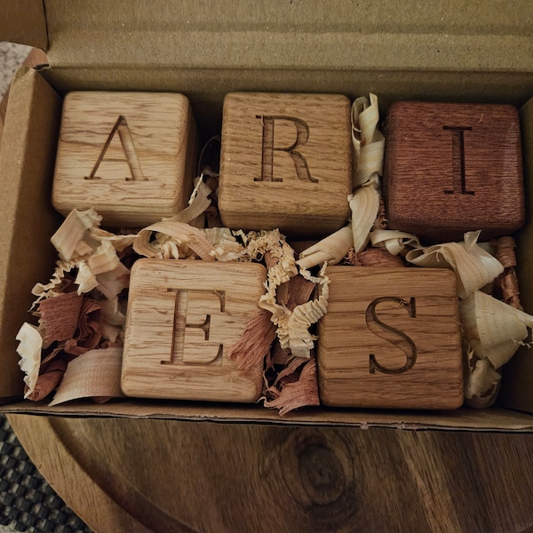 Handmade Solid Oak Santa's Sleigh Christmas Table Decoration Engraved ...