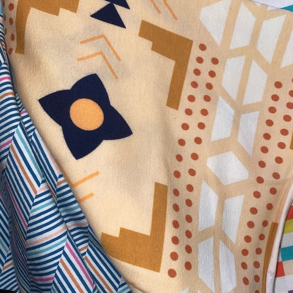 AGF Desert Blanket in KNIT Aztec Tribal Fabric Cotton Fabric Jersey ...