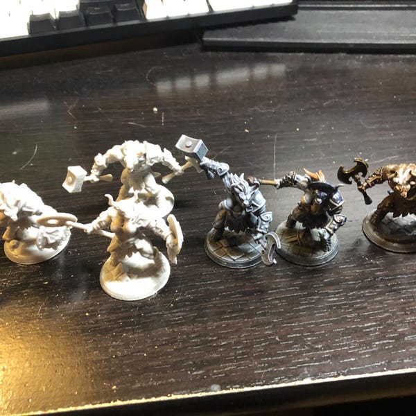 Orc Oni Chieftain Japanese 28mm 32mm Scale Dnd Miniature Dungeons and ...