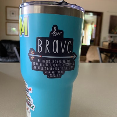 Christian Stickers Faith Decals Religious Art Be Brave - Etsy