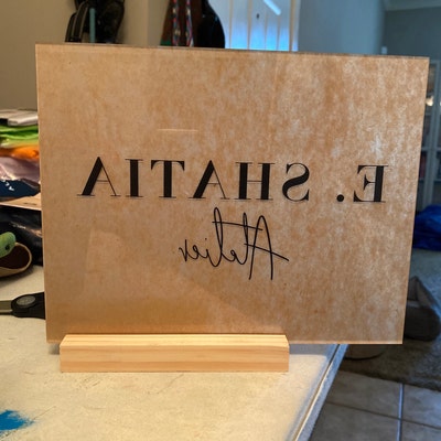 Custom Black Text Acrylic Sign Small Acrylic Business Signs Signage for ...