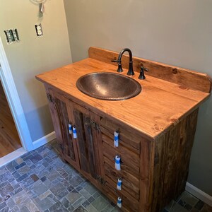 Bathroom Vanity 36 Rustic Farmhouse Bathroom Vanity FH1297-36L Bathroom ...