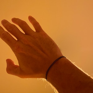 Navy Blue String Surfer Bracelet for Men Blue Thread Bracelet Kabbalah ...