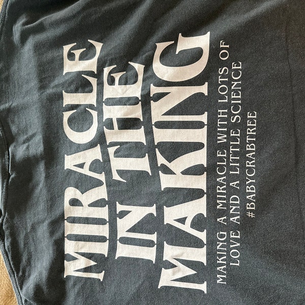 Custom IVF Making A Miracle Shirt Comfort Colors IVF Positive Vibes T ...