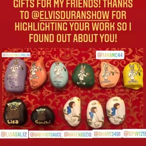 Set of 5 Pac Man & Ghosts Hand Painted Rocks - Etsy