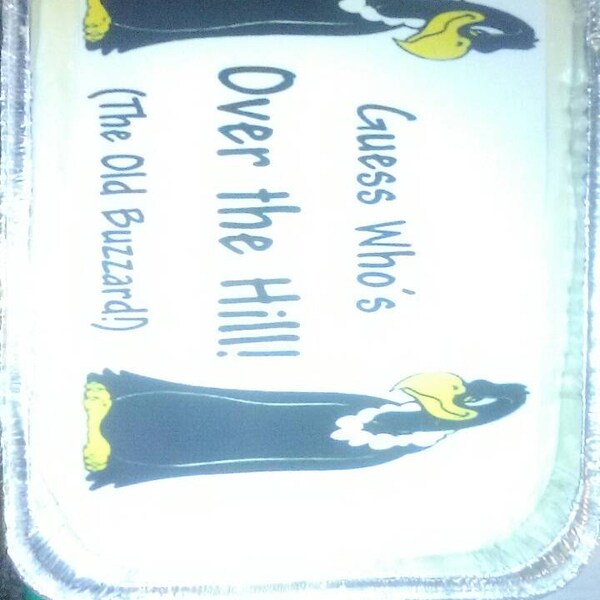 Over the Hill Buzzards Birthday ~ Edible 2D Fondant Birthday Cake ...
