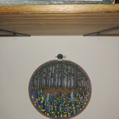 Northern Lights Hand Embroidery Thread Painting and Needle Felted ...