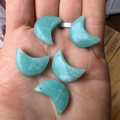 Rainbow Moon Stone, 6 Pieces, Drill Gemstone, Cloud Shape Stone, Blue ...
