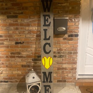 Chiefs Welcome 6ft Porch Sign Chiefs Welcome Sign Chiefs Porch Leaner ...