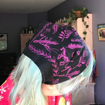 Bandana Woodland Bandana Nature Bandana Scarf Face Cover Forest Bandana ...