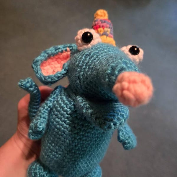 Tutter Blue Mouse Crochet Pattern PDF | ENGLISH | Amigurumi | Toy ...