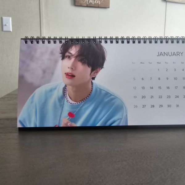 BTS Jimin Desk Calendar 2025, Kpop BTS Custom Calendar, Gift for Army ...