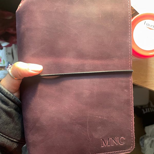 A5 Notebook Cover,personalized Notebook Cover,personalized Refillable ...