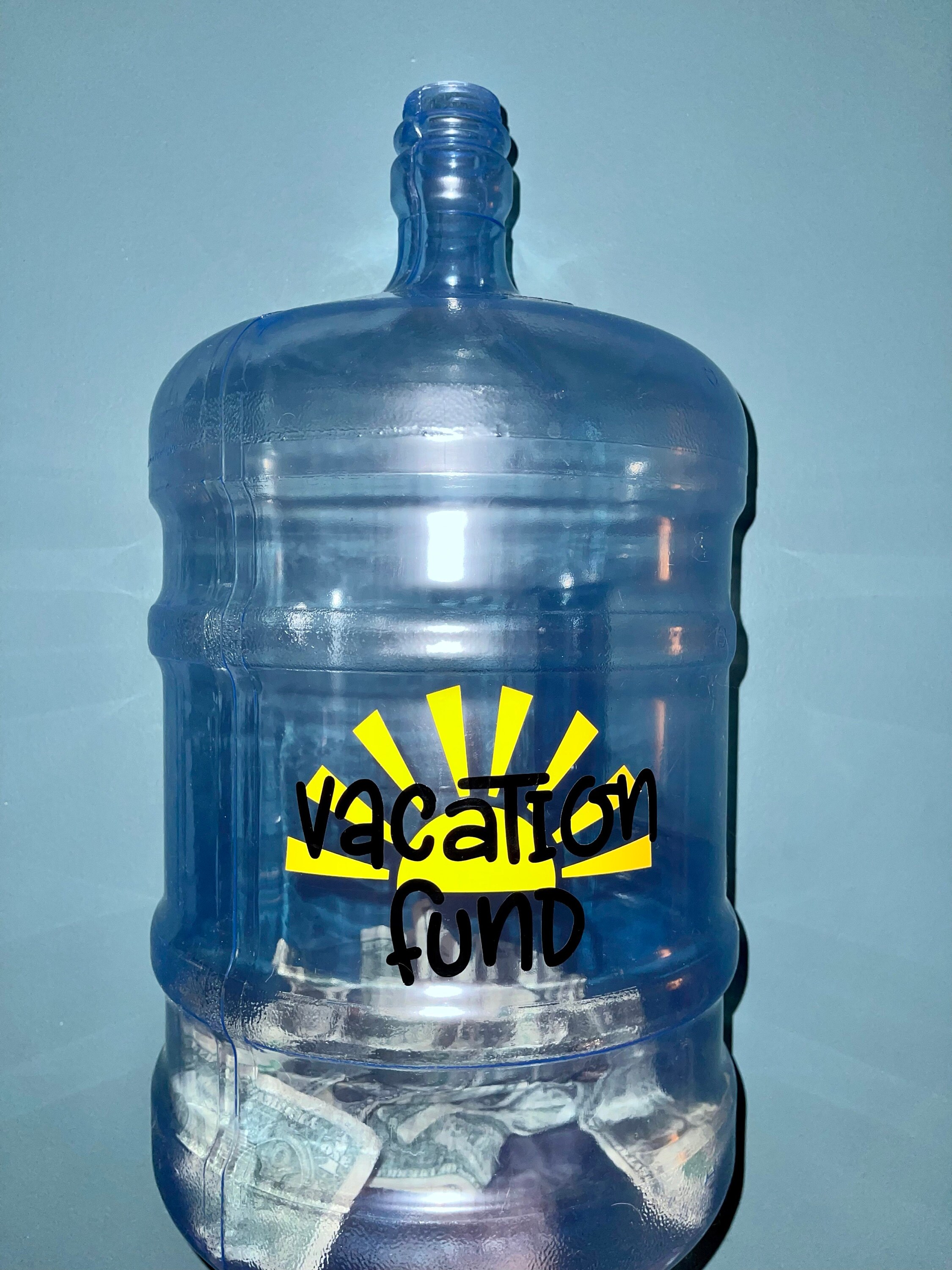 Vacation Fund Money Jar Decal Summer Vacation Coin Jar Vinyl | Etsy