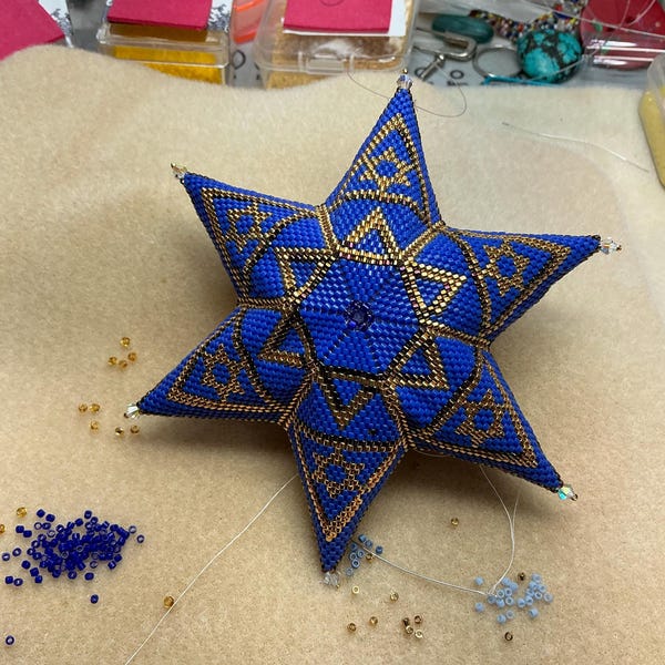 3D Peyote Star Baby Feet blue Digital Download - Etsy