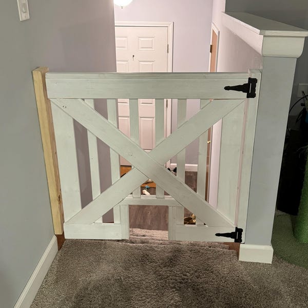 Wooden Baby Gate. Customizable Size for Every Entryway. Hardware ...