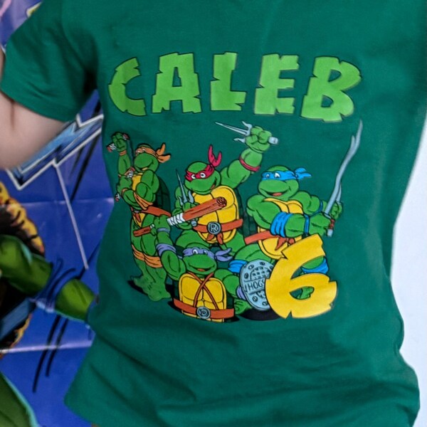 Turtles Birthday Boy Shirt, Turtles Matching T Shirt,custom Turtle ...