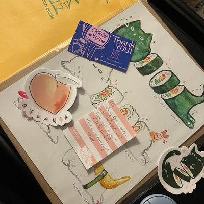 Computer-head Girl Sticker ERROR 404 - Etsy