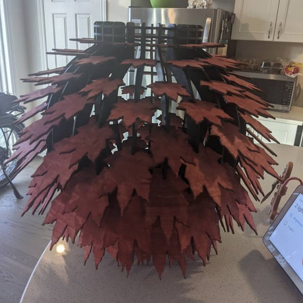 LW - Maple Leaf Lamp - Cnc (laser, Router), Scroll Saw Pattern (svg ...
