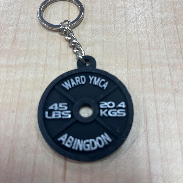 Customizable 45 LB Weight Keychain - Etsy
