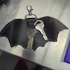 Leopard Bat Wing Key Cover, Key Holder, Keyfob, Gothic Gift, Goth ...