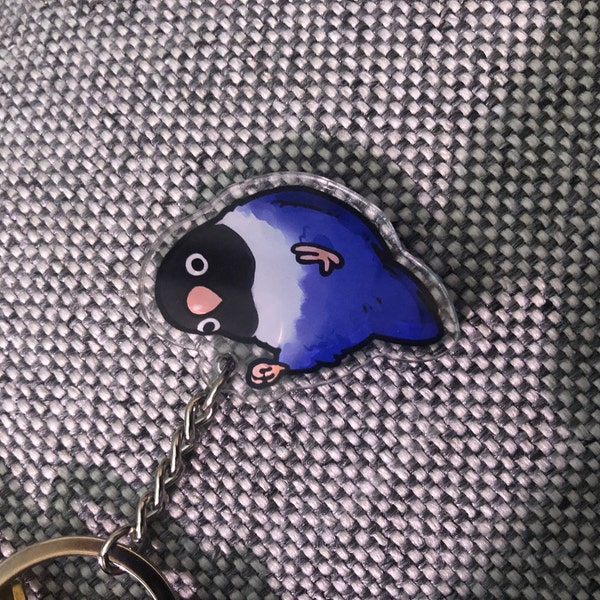 Dangling Lovebird Keychain - Etsy