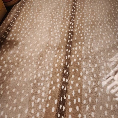 Antelope Rug Blue Wool Area Rug Runner Handmade, Grey Antelope 8x10 ...