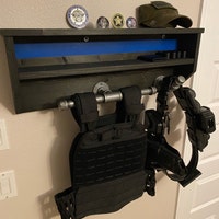 Wall Mounted Duty and Tactical Gear Rack Thin Blue Line - Etsy Canada